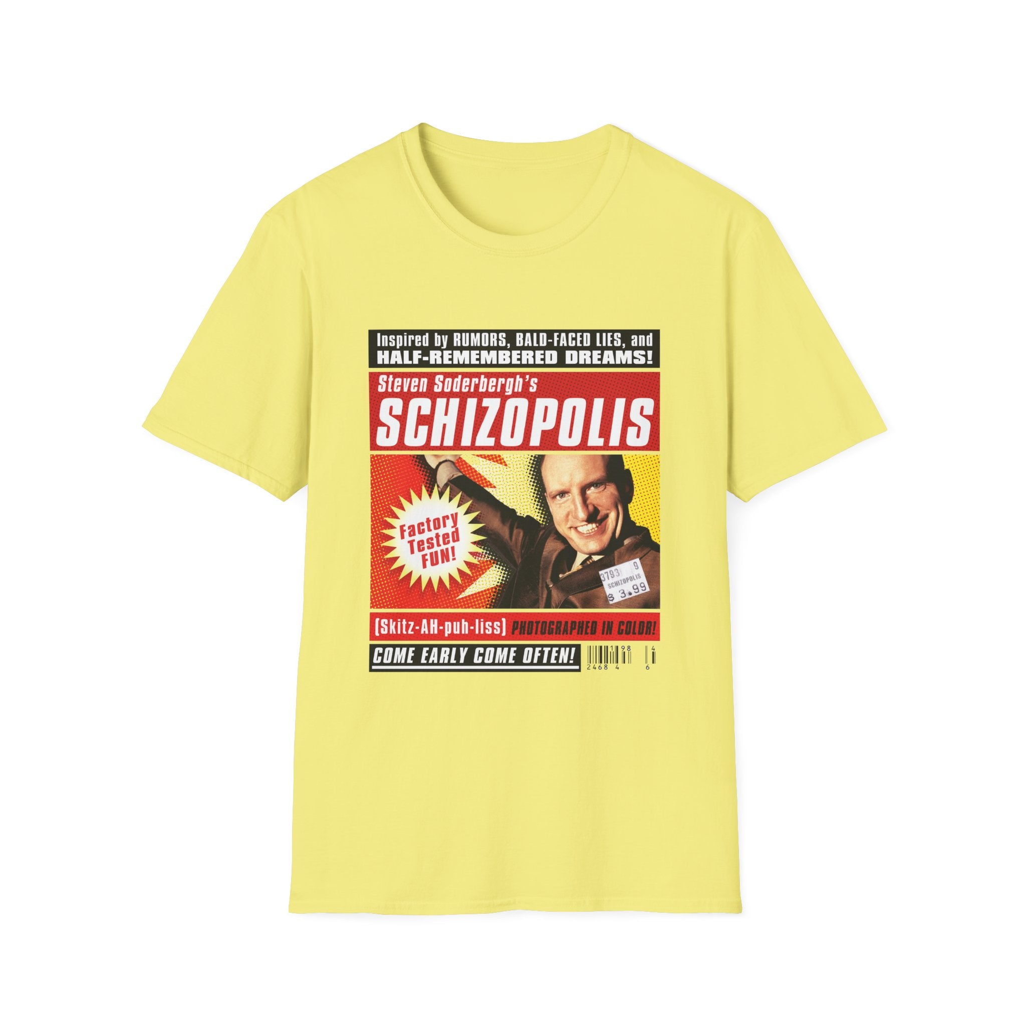 1996 steven soderbergh's schizopolis movie poster tshirt – whatmart